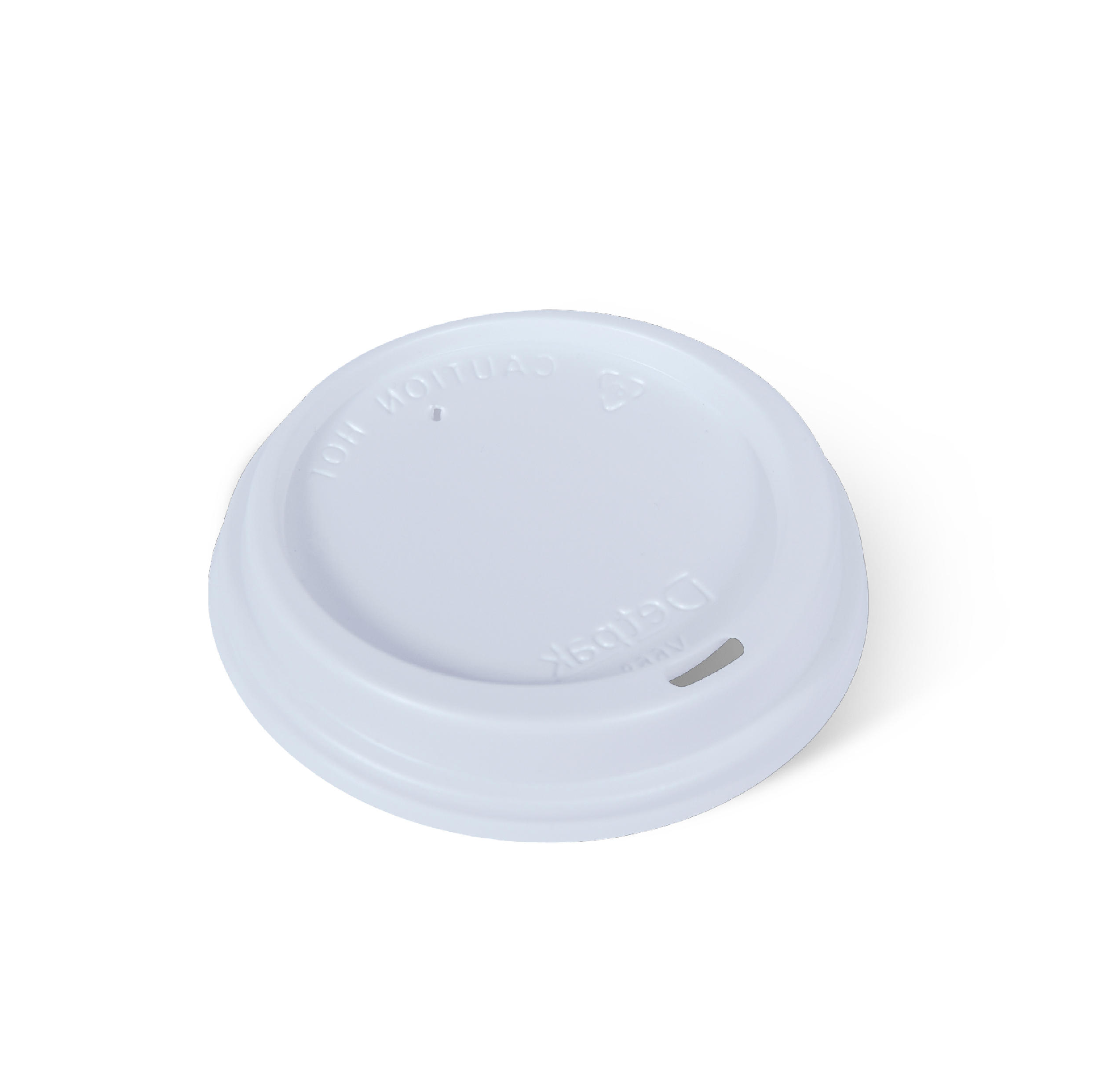 8OZ BIO LIDS - WHITE - Global Beverage Solutions
