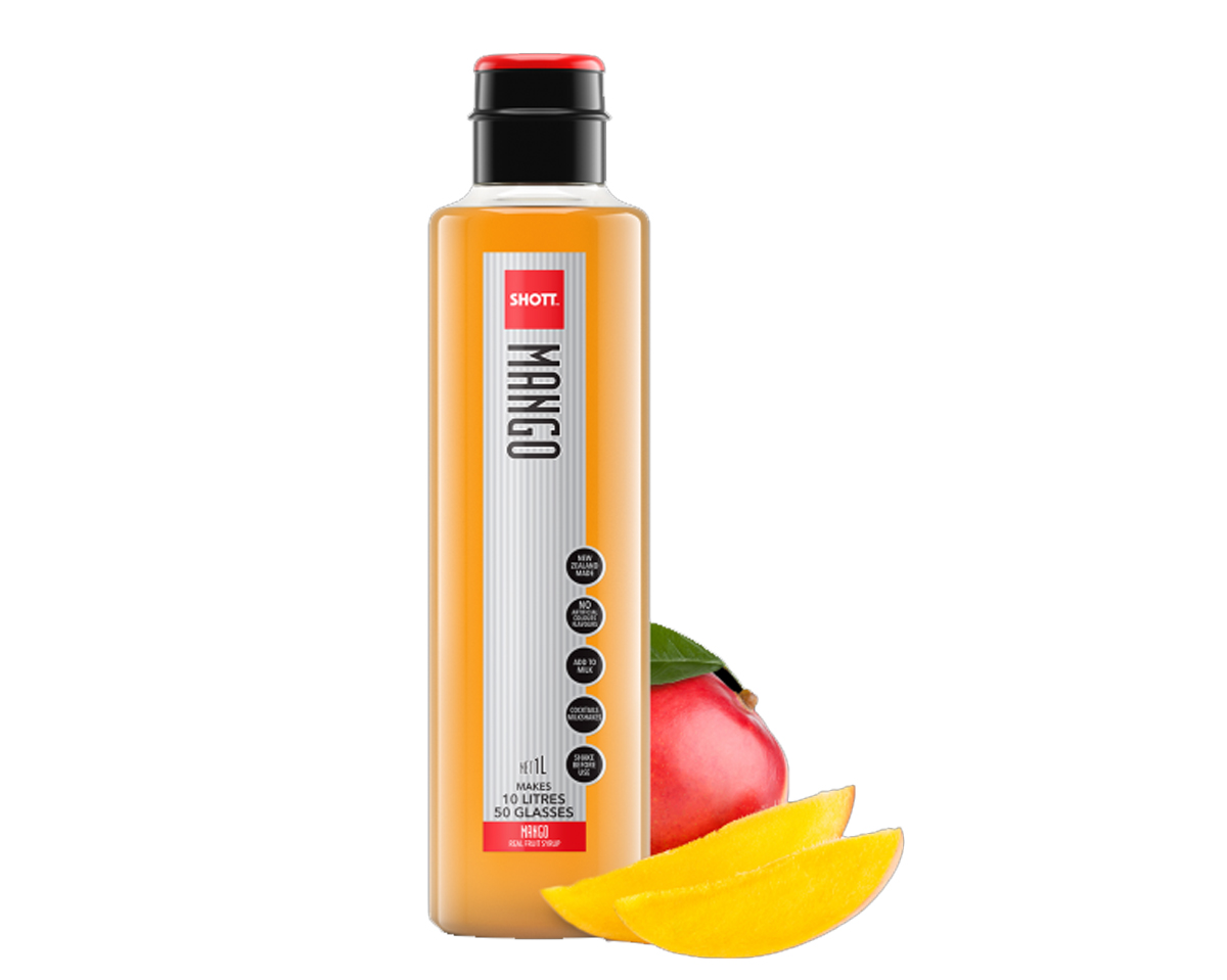 SHOTT SYRUP MANGO (Carton 6 x 1 Litre bottles) - Global Beverage Solutions